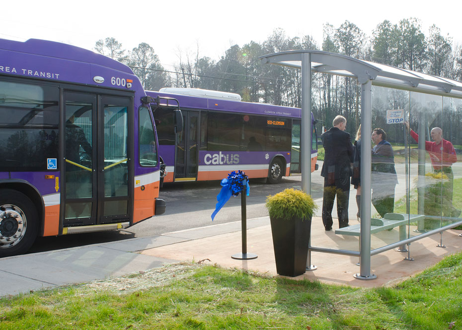 New CATbus stop now open at Southern Wesleyan University